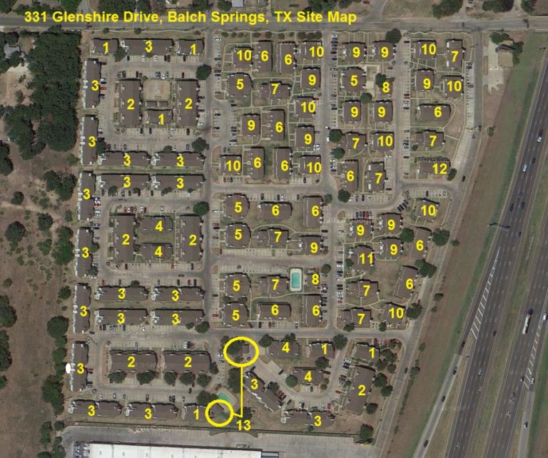 3301 Glenshire Drive, Balch Springs Site Map copy | Gordon PA Firm, LLC